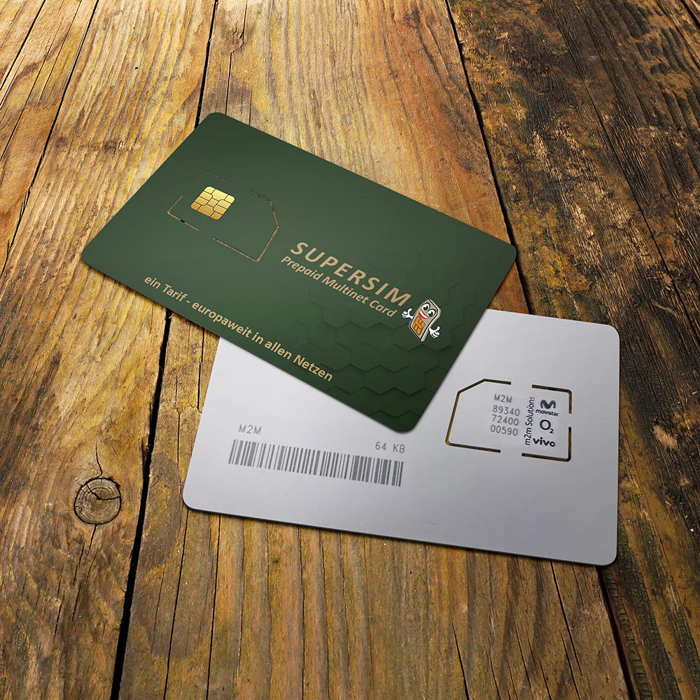 SUPERSIM Prepaid Multi-network SIM Card, incl. € 5 Initial Credit | 760303 | 760303